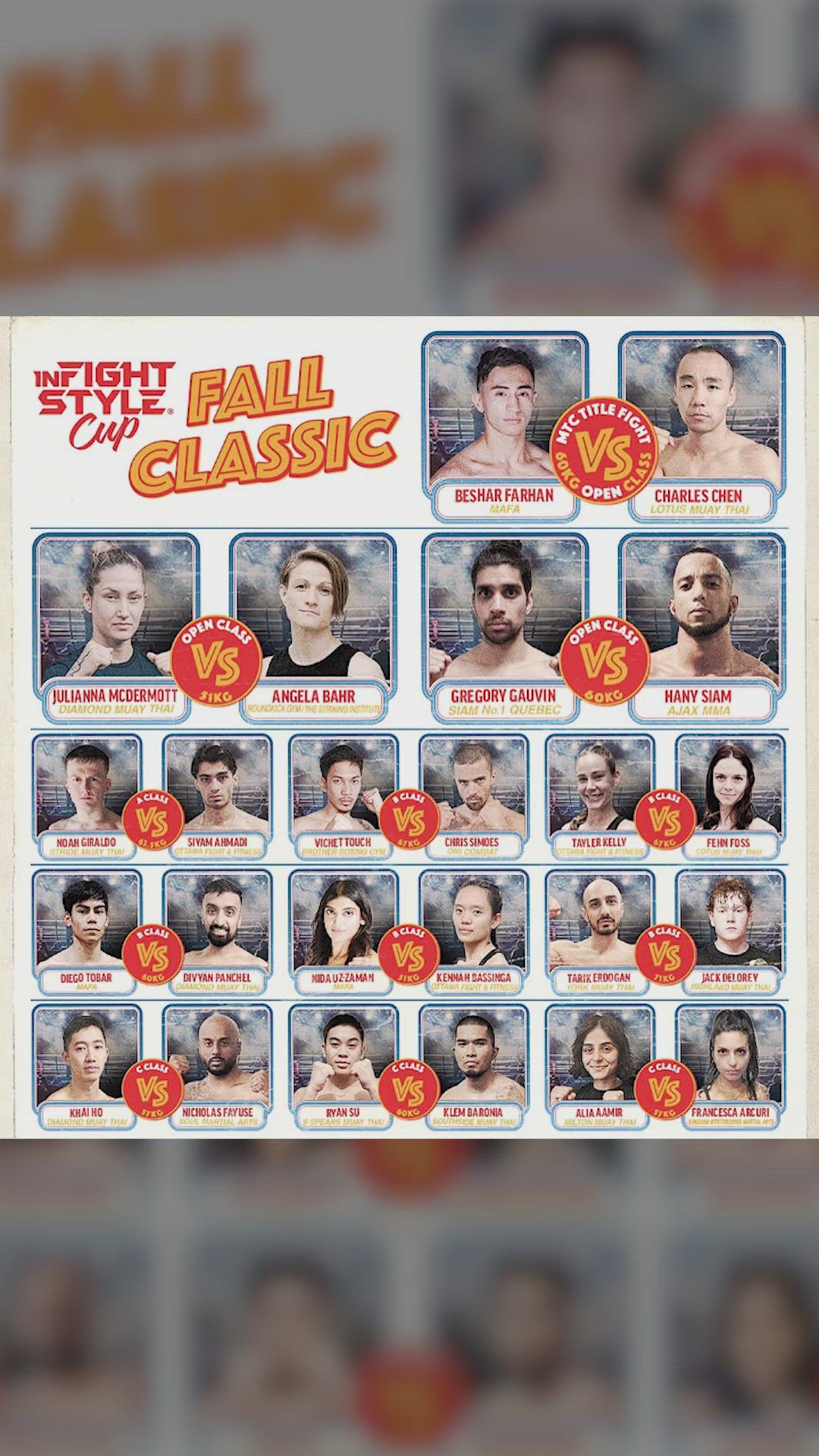 Diamond Capital Promotions Presents the Infight Style Fall Classic